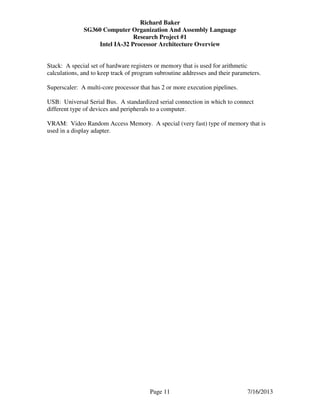 Richard_Baker-Intel_I-32_Processor_Architecture_Overview | PDF | Computing | Technology & Computing