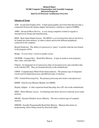 Richard_Baker-Intel_I-32_Processor_Architecture_Overview | PDF | Computing | Technology & Computing