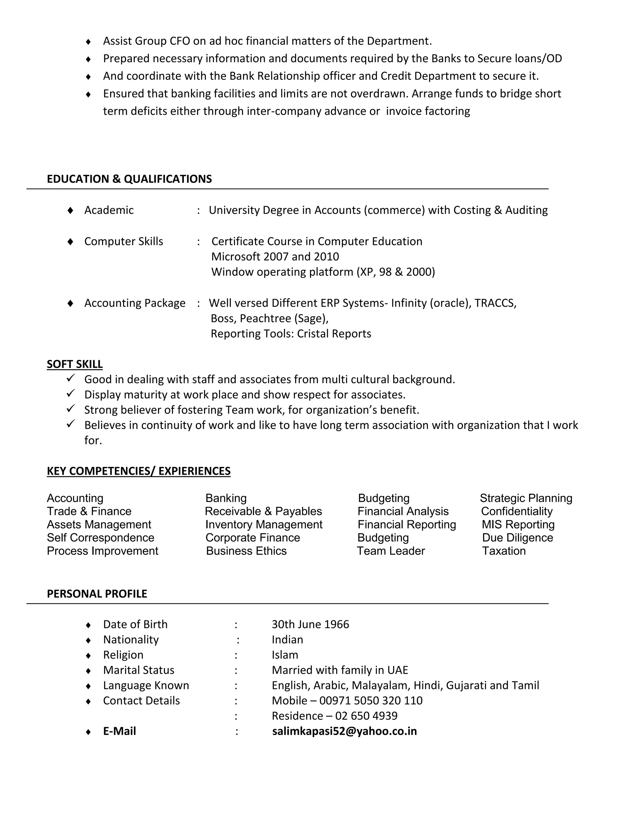 CV Salim with IOTA | PDF