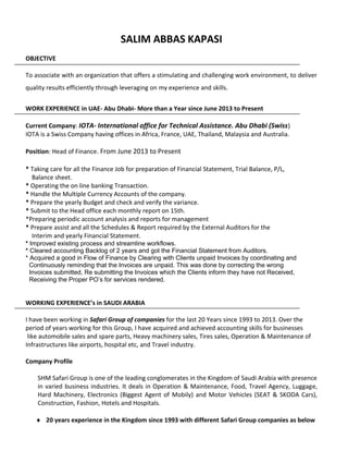 CV Salim with IOTA | PDF