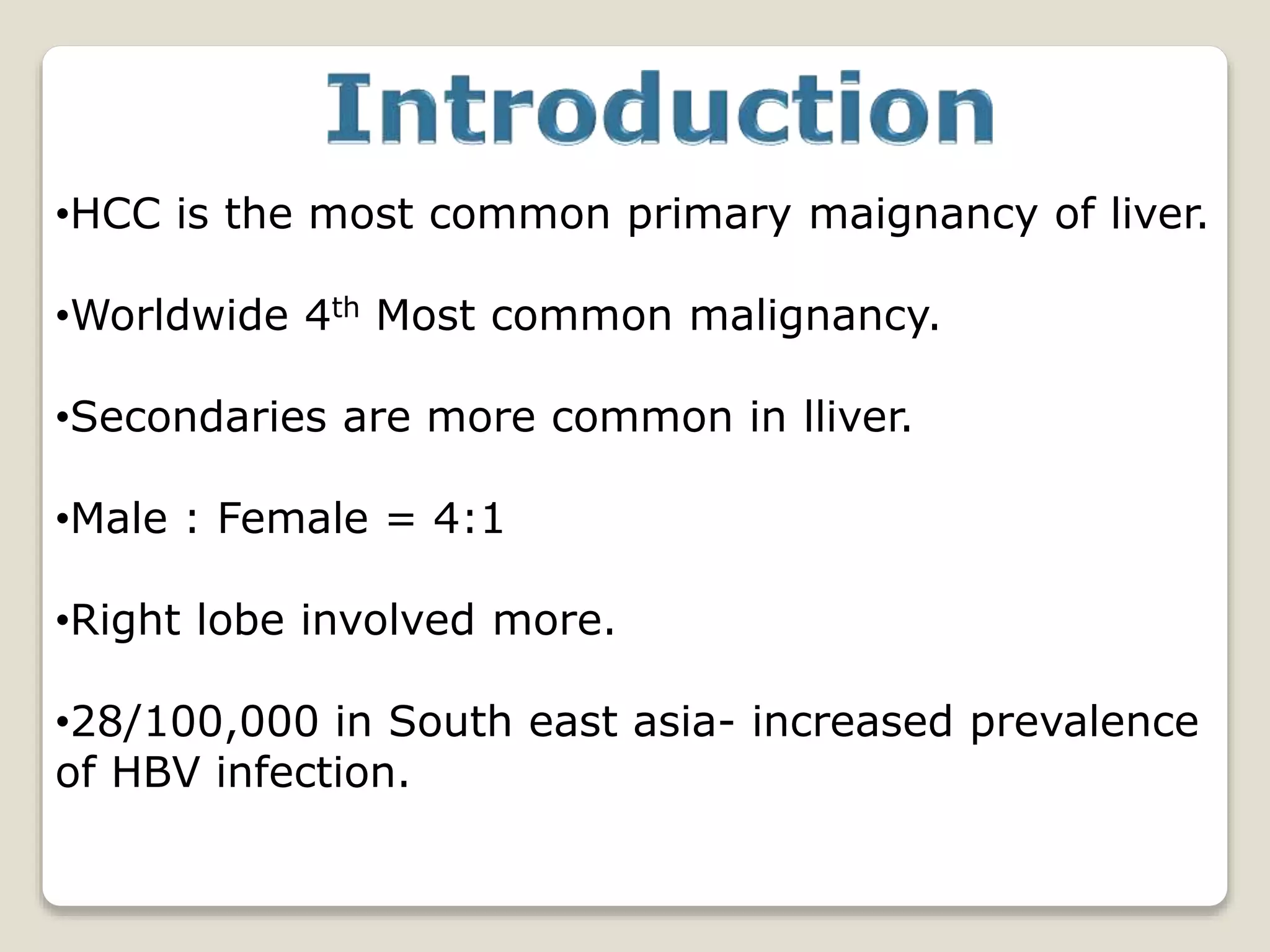 Hcc | PPTX | Cancer | Diseases and Conditions