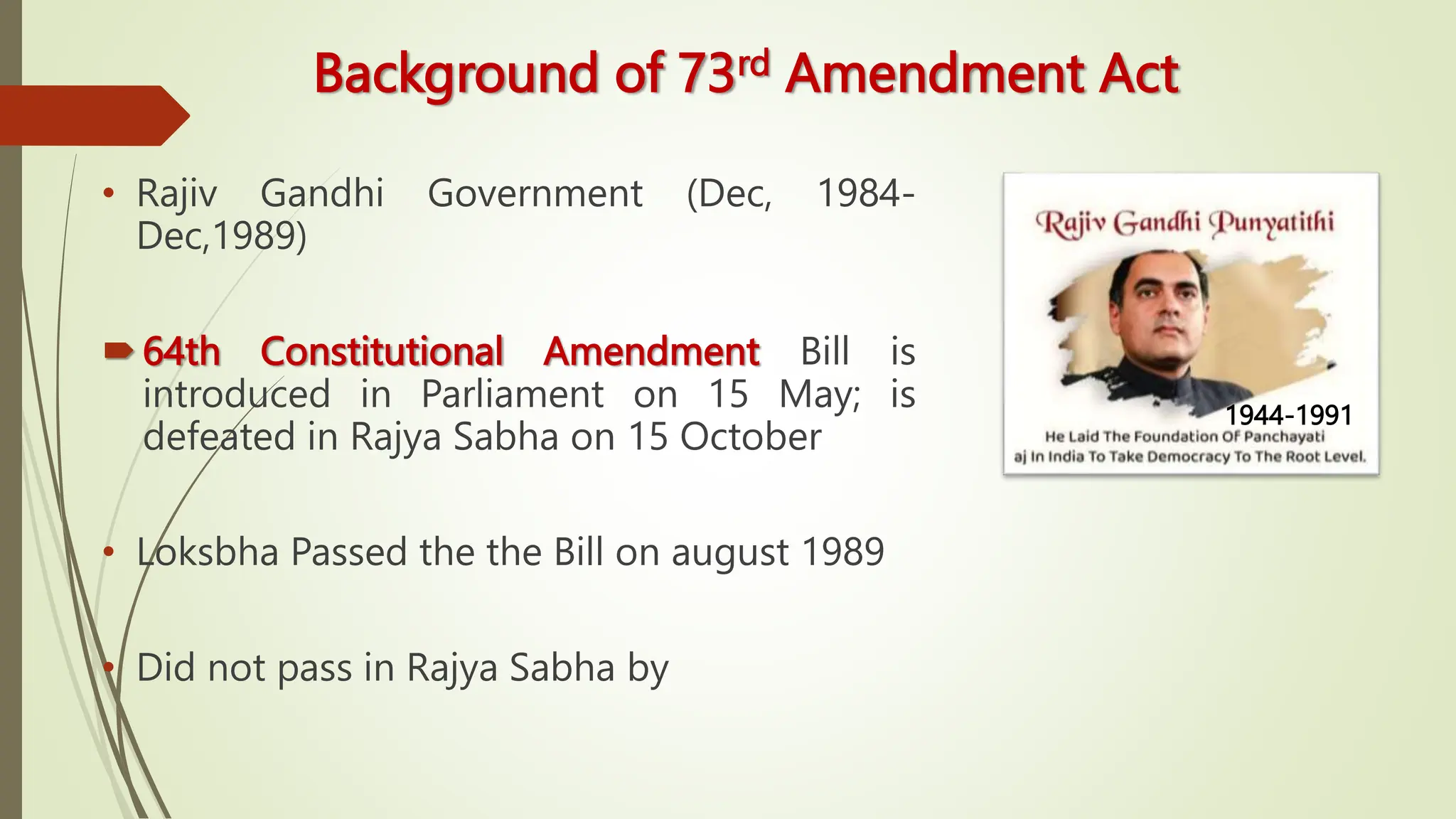 73rd Constitutional Amendment Act, 1992.pptx