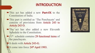 73rd Constitutional Amendment Act, 1992.pptx