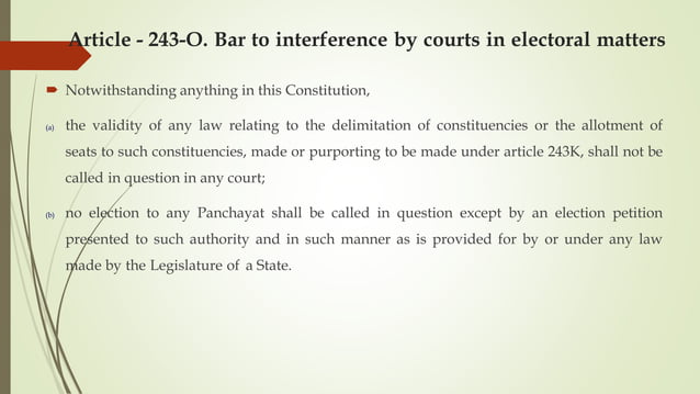 73rd Constitutional Amendment Act, 1992.pptx | Civic affairs | Politics