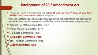 73rd Constitutional Amendment Act, 1992.pptx
