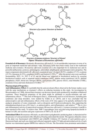 The Formulation, Evaluation and Pharmacological Properties of Rosemary ...