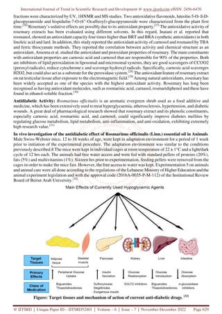 The Formulation, Evaluation and Pharmacological Properties of Rosemary ...