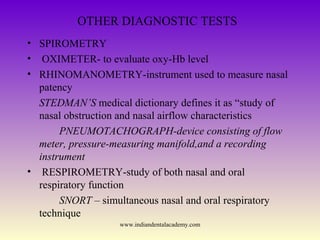 Nasal airway and malocclusion | PPT