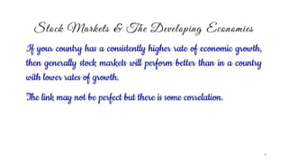 Stock-Market Performance Comparison with Economic Growth | PPTX
