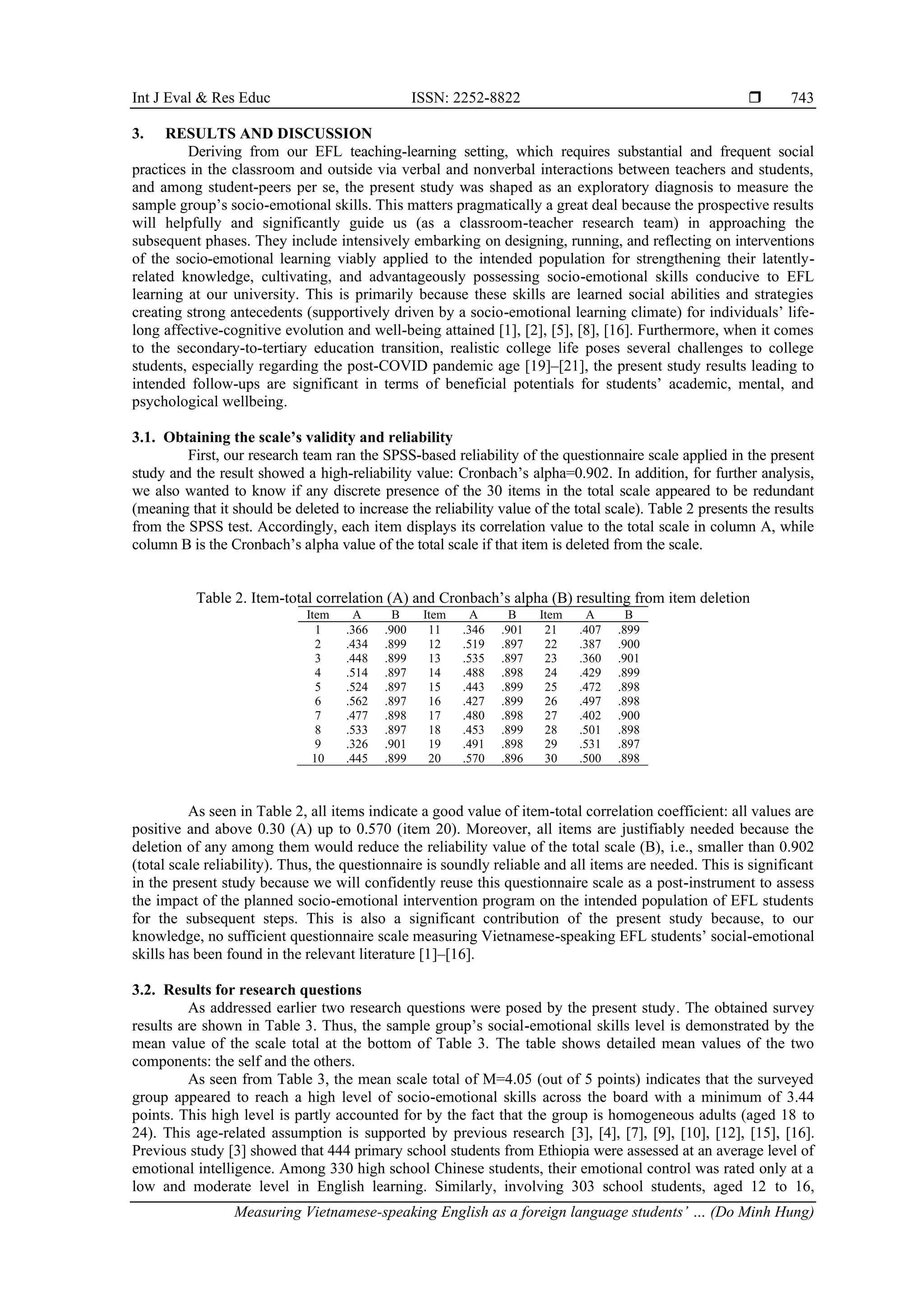 Measuring Vietnamese-speaking English as a foreign language students ...