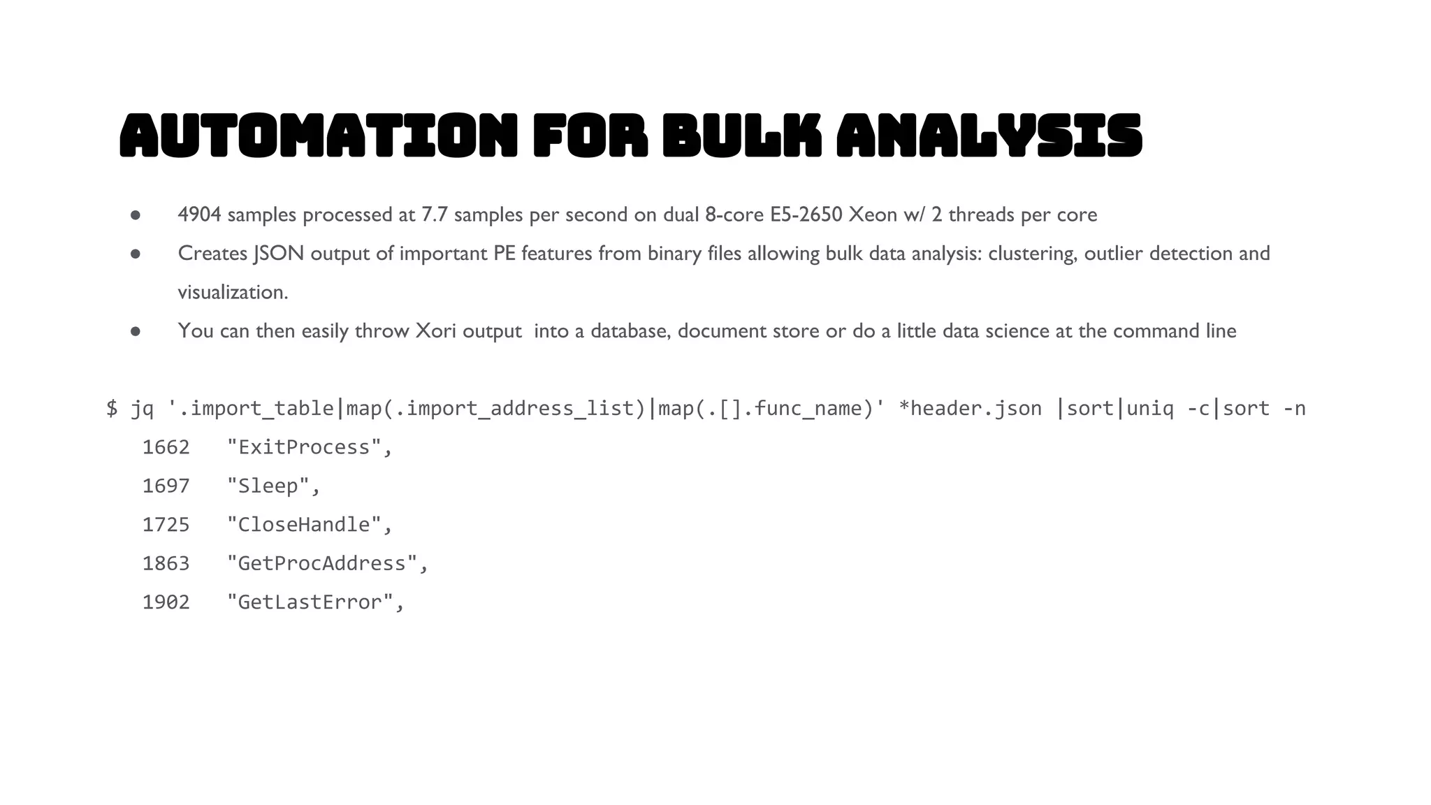 Finding Xori: Malware Analysis Triage with Automated Disassembly | PDF