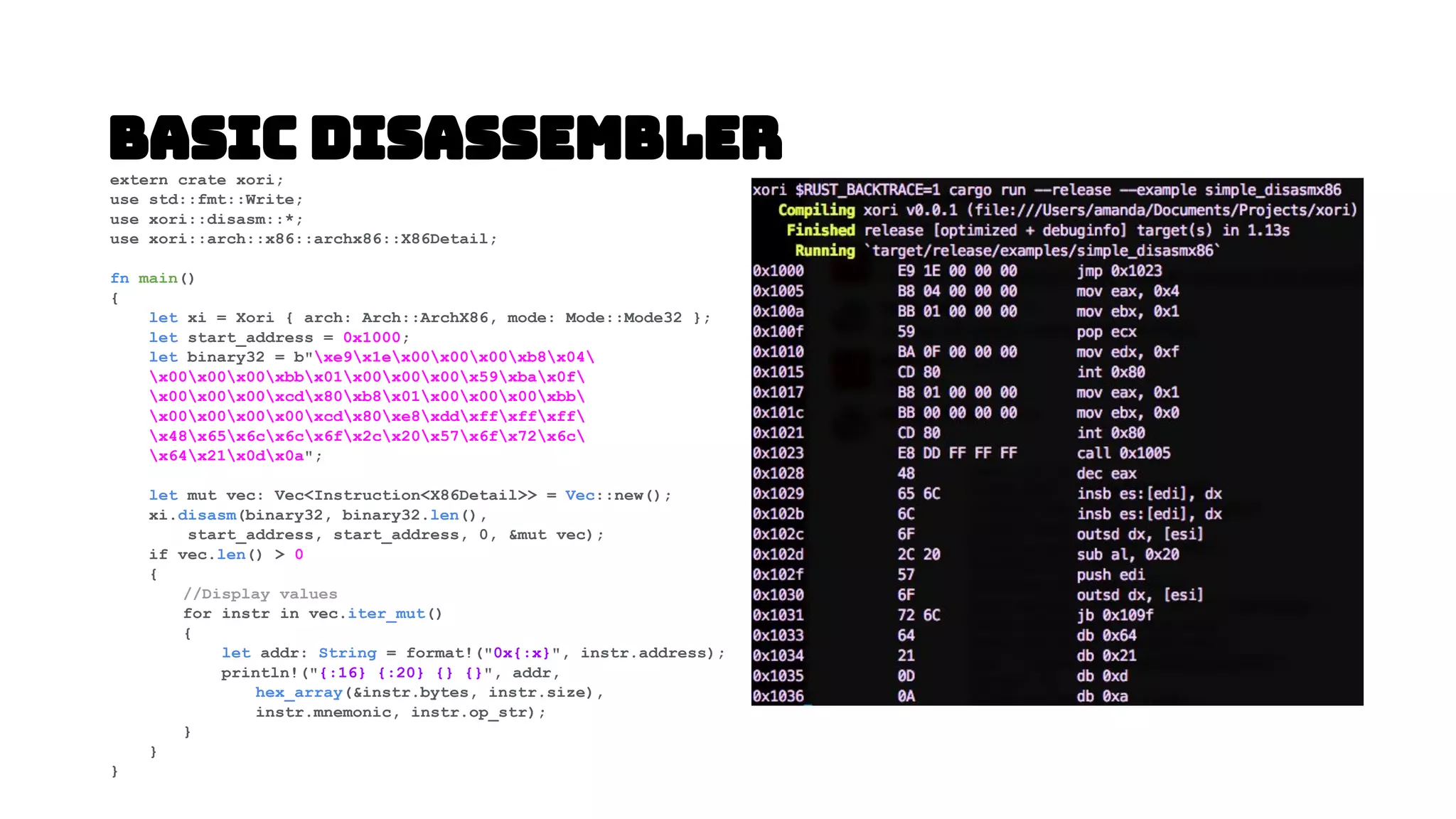 Finding Xori: Malware Analysis Triage with Automated Disassembly | PPT