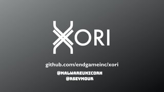 Finding Xori: Malware Analysis Triage with Automated Disassembly | PPT