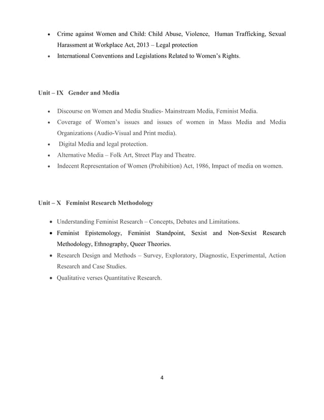 NTA UGC NET JRF - 74 women studies-new updated syllabus | PDF ...