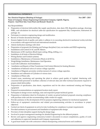 Electrical Engineer CV | DOC