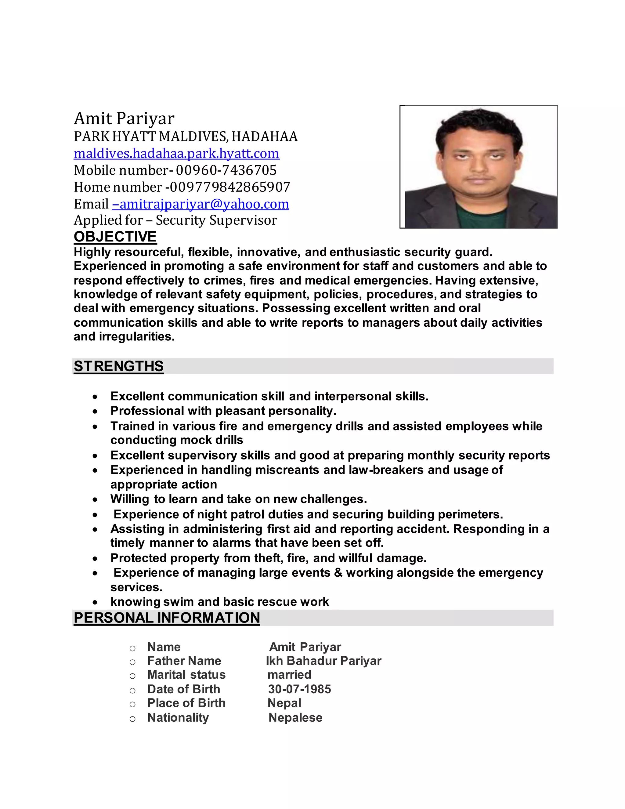 Amit CV | DOCX