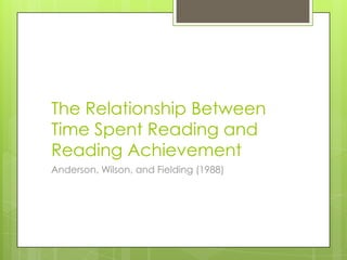 740 independent reading | PPT