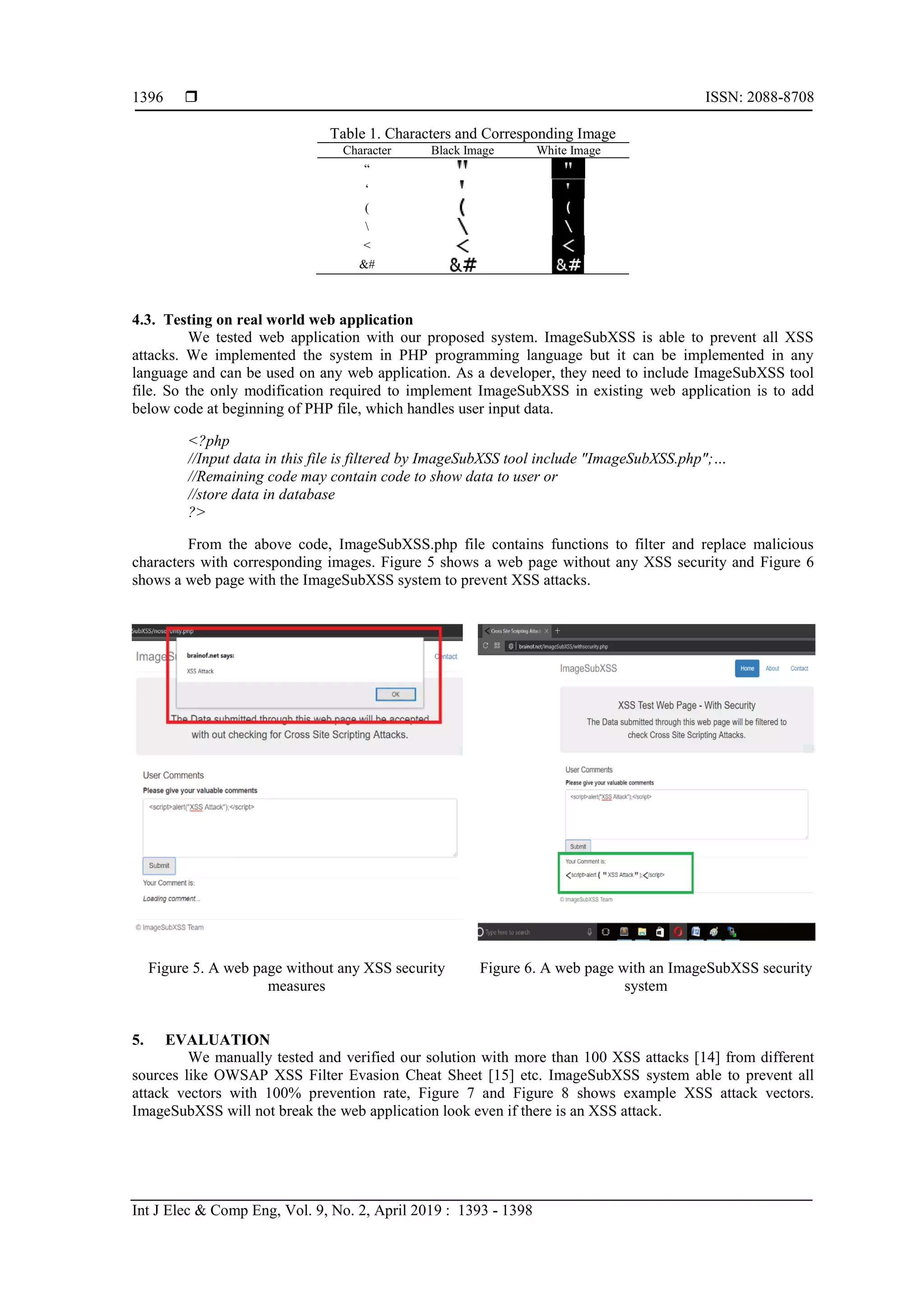 ImageSubXSS: an image substitute technique to prevent Cross-Site Scripting attacks | PDF