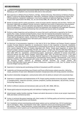 Lead Inspection Engineer CV | PDF