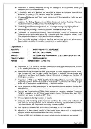 INSPECTION COORDINATOR | DOC