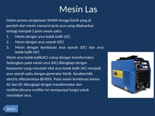 las smaw pengelasan 1 G untuk pembelajaran | PPTX