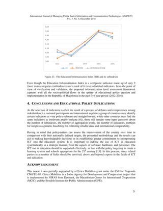INFORMATIZATION LEVEL ASSESSMENT FRAMEWORK AND EDUCATIONAL POLICY ...