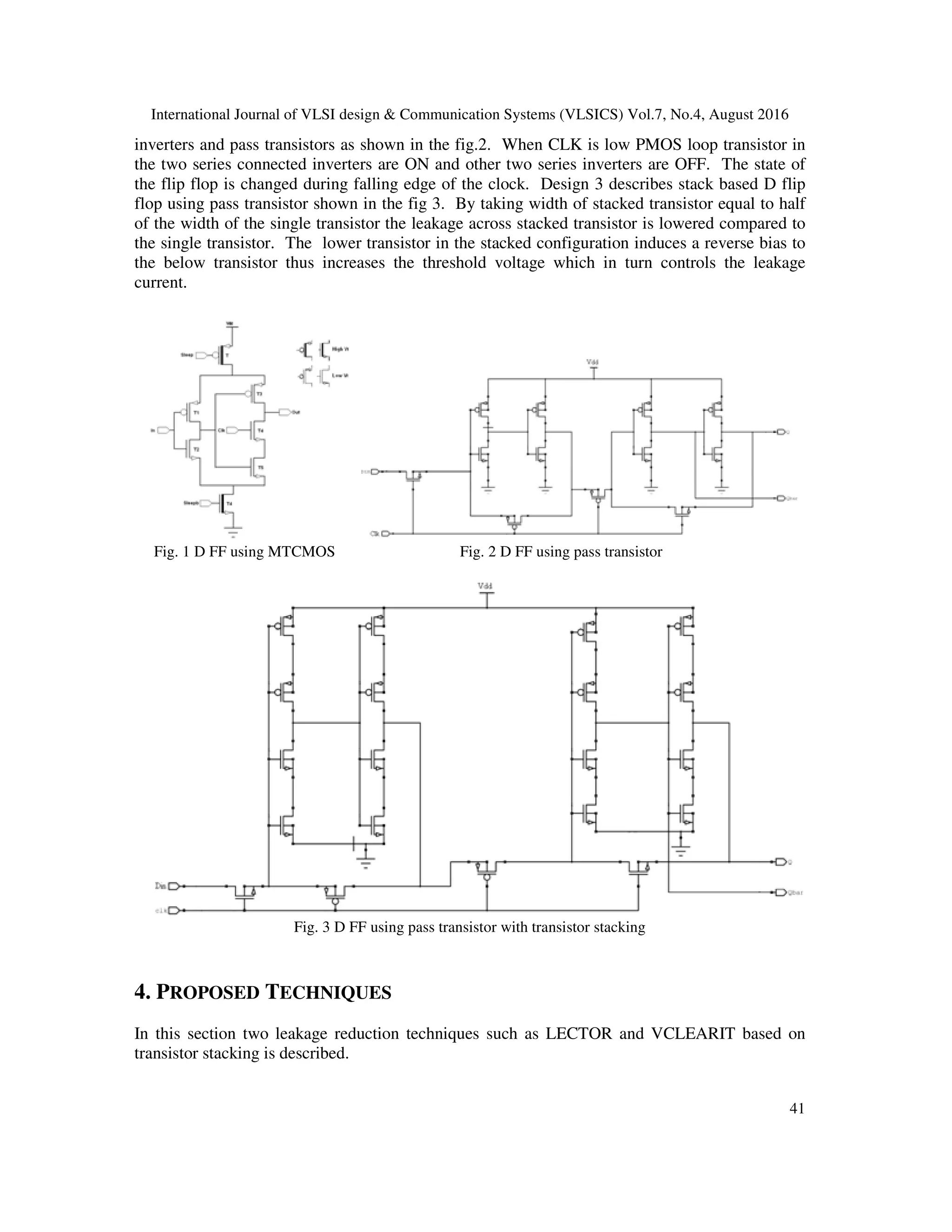 LEAKAGE REDUCTION TECHNIQUE AND ANALYSIS OF CMOS D FLIP FLOP | PDF