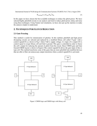 Glitch Analysis and Reduction in Digital Circuits | PDF