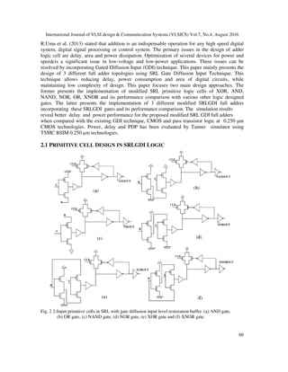 Low Power-Area Design of Full Adder Using Self Resetting Logic with GDI ...
