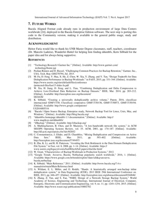 BACKUP STORAGE BLOCK-LEVEL DEDUPLICATION WITH DDUMBFS AND BACULA | PDF