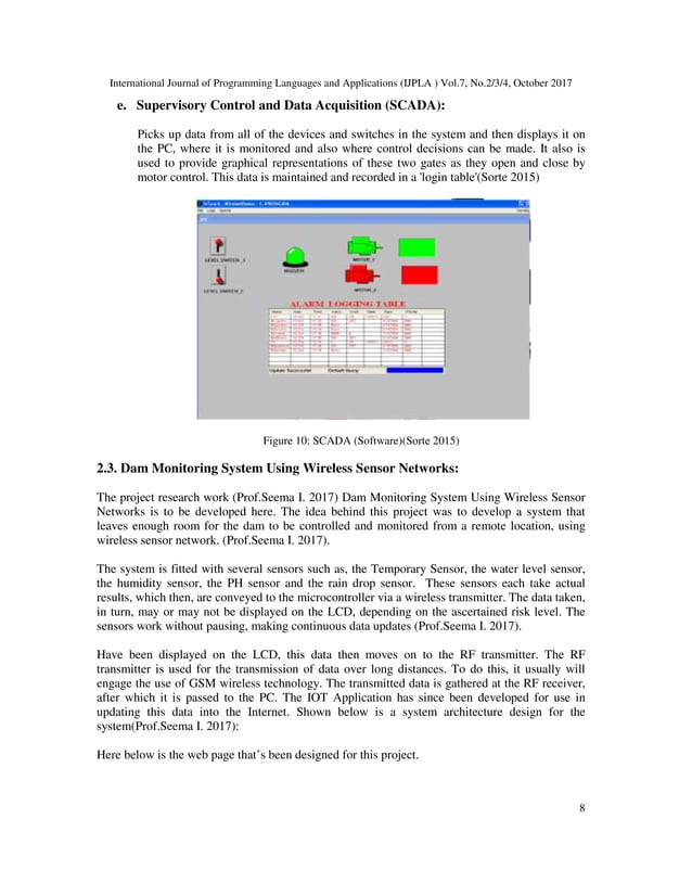 A SYSTEM FOR REMOTE MONITORING AND CONTROLLING OF DAMS | PDF