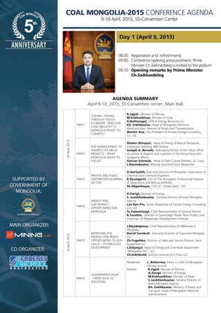 Coal Mongolia 2015 brochure-ENG | PDF