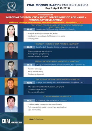 Coal Mongolia 2015 brochure-ENG | PDF