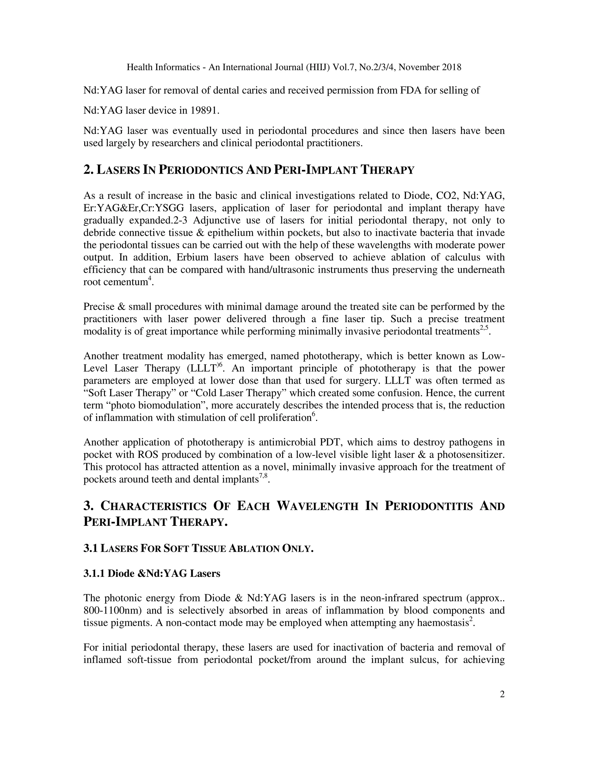 LASERS – IT’S ROLE IN PERIODONTAL REGENERATION | PDF