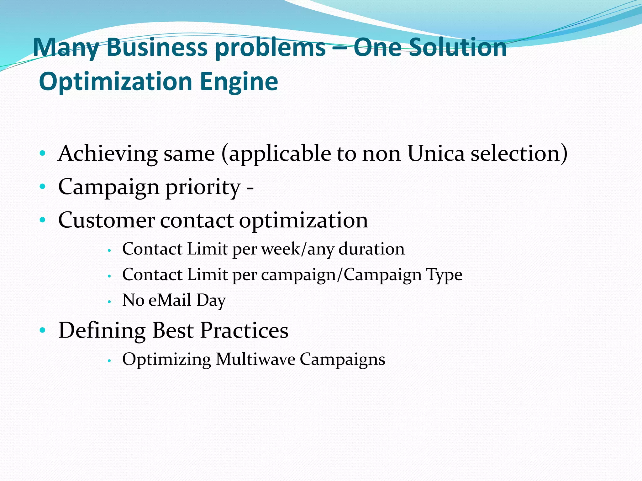 Many Business Problems - One Solution v2 | PPT