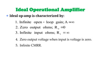 Introduction to OpAmp and Its verification | PPTX