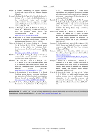 Degree of Suspicion of Peripheral Artery Disease among Geriatrics and ...