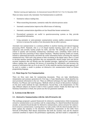 A Newly Proposed Technique for Summarizing the Abstractive Newspapers ...