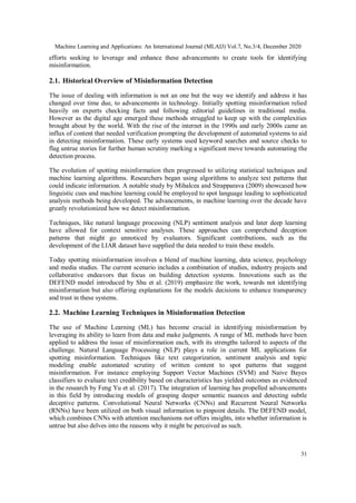 Combating Misinformation With Machine Learning: Tools for Trustworthy ...