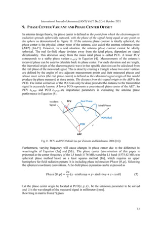 DUAL BAND GNSS ANTENNA PHASE CENTER CHARACTERIZATION FOR AUTOMOTIVE ...