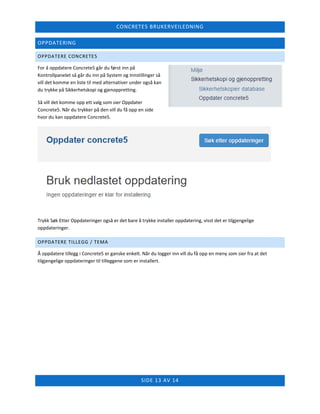Concrete5-BrukerVeiledning | PDF