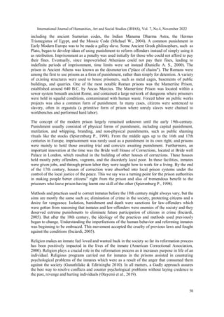 IMPACT OF ISLAM AS A SOCIAL TOOL FOR REFORMING INMATES: A CASE STUDY OF ...