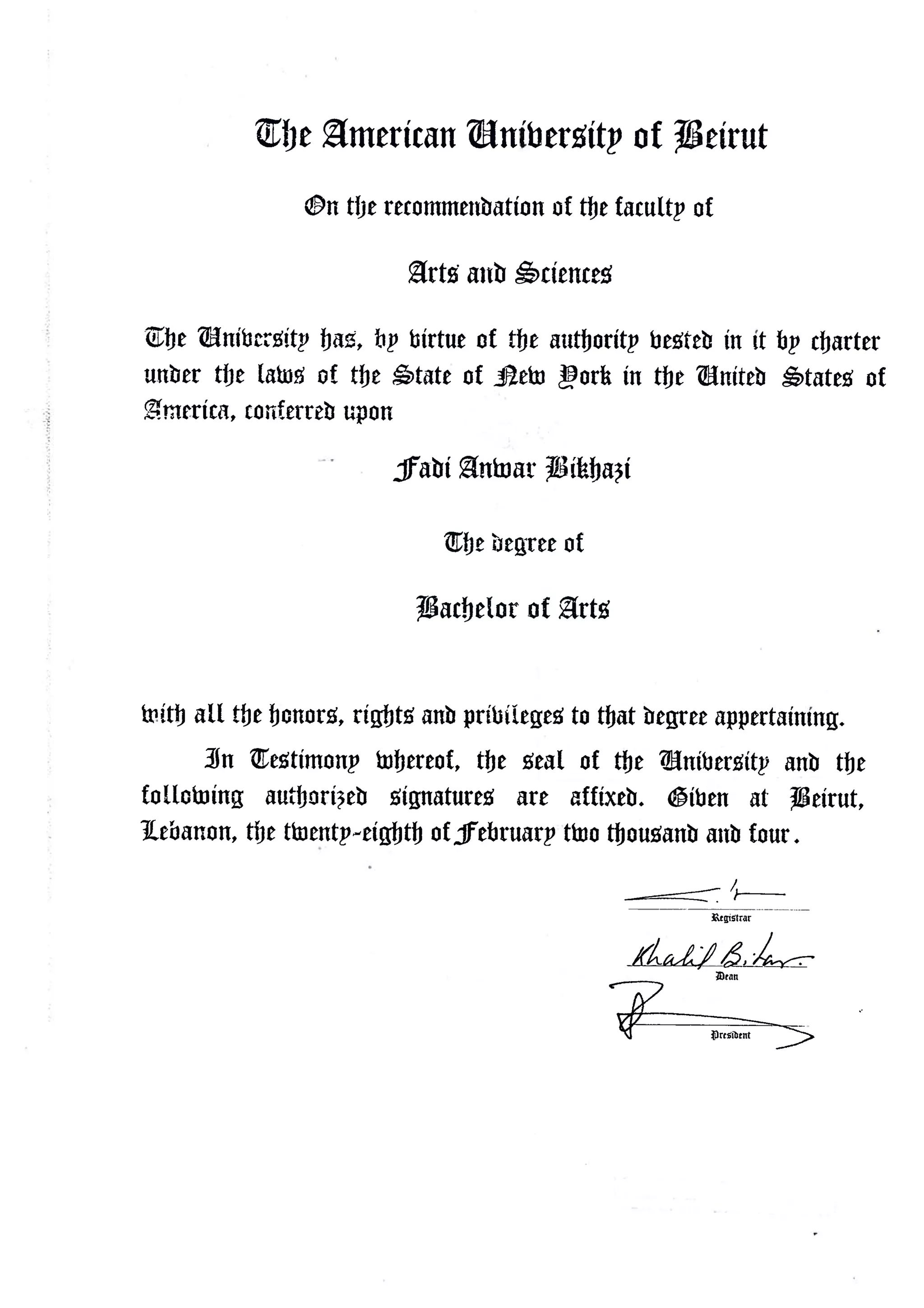 BA certificate | PDF