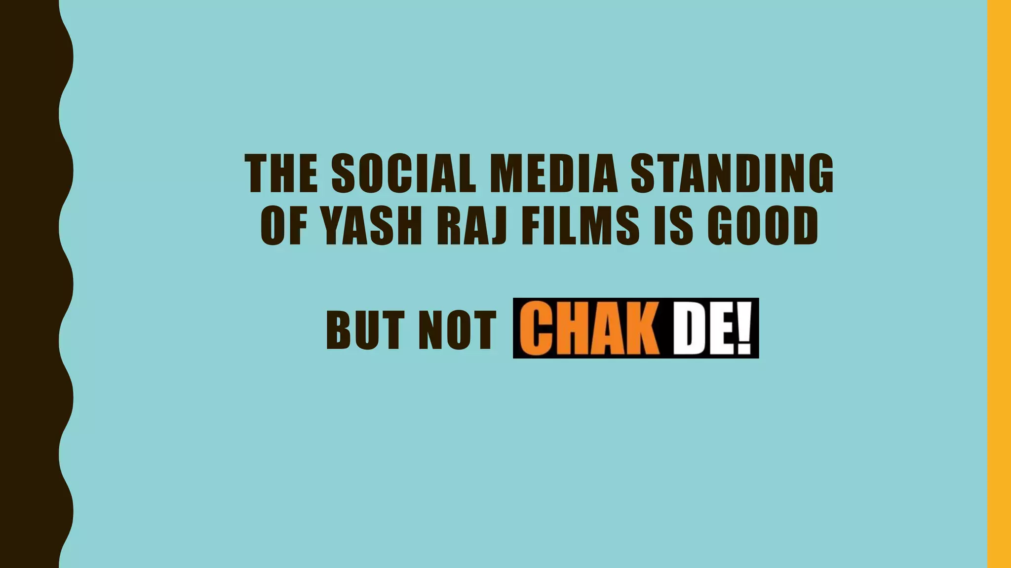YRF - Social Media Standing - Renil Abraham | PPT