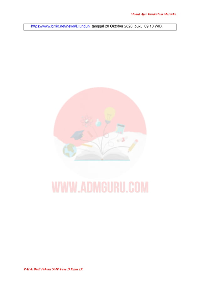 742486338-Modul-Ajar-PAI-Kelas-9. Kurikulum merdeka pdf | PDF
