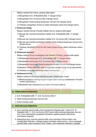 742486338-Modul-Ajar-PAI-Kelas-9. Kurikulum merdeka pdf | PDF