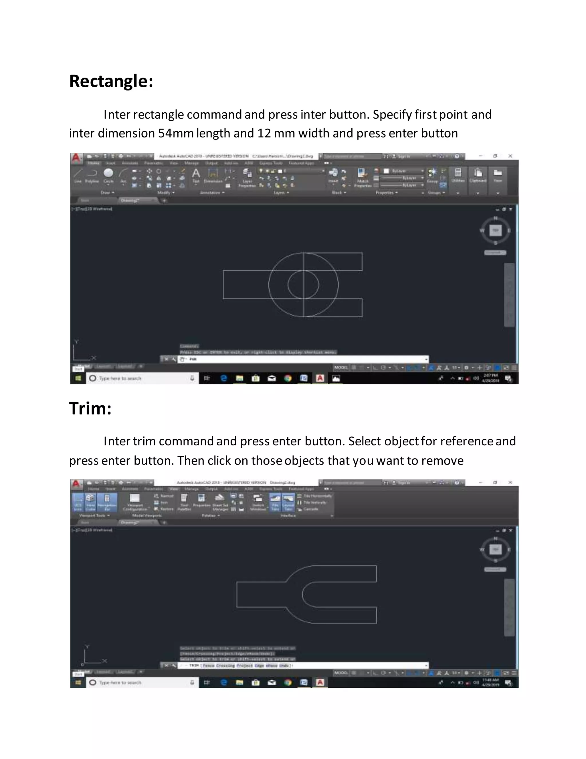 knuckle Joint 2D drawing AutoCAD 2019 | DOCX
