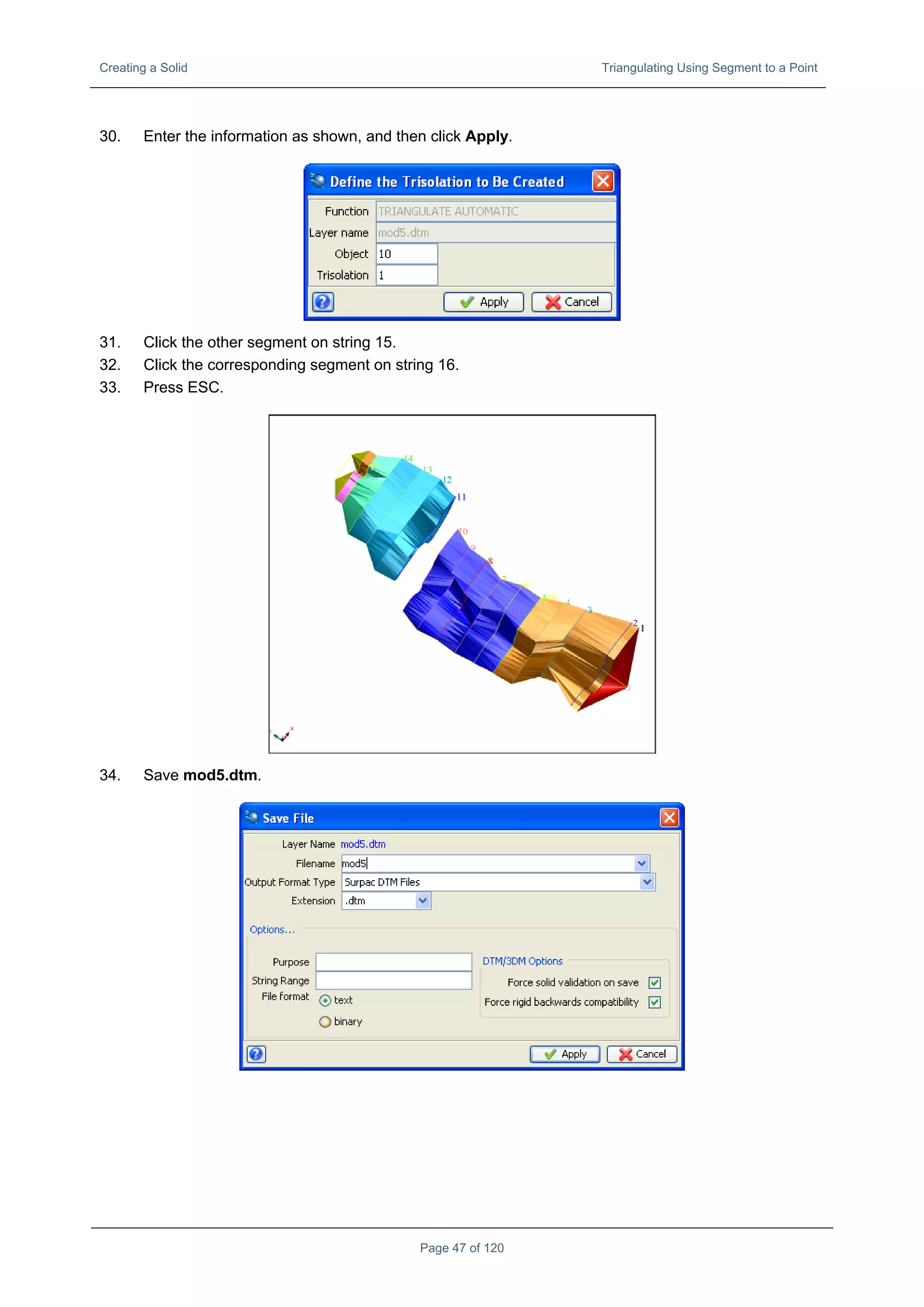 74289607 solids-surpac | PDF | 3-D Graphics | Computer Software and ...