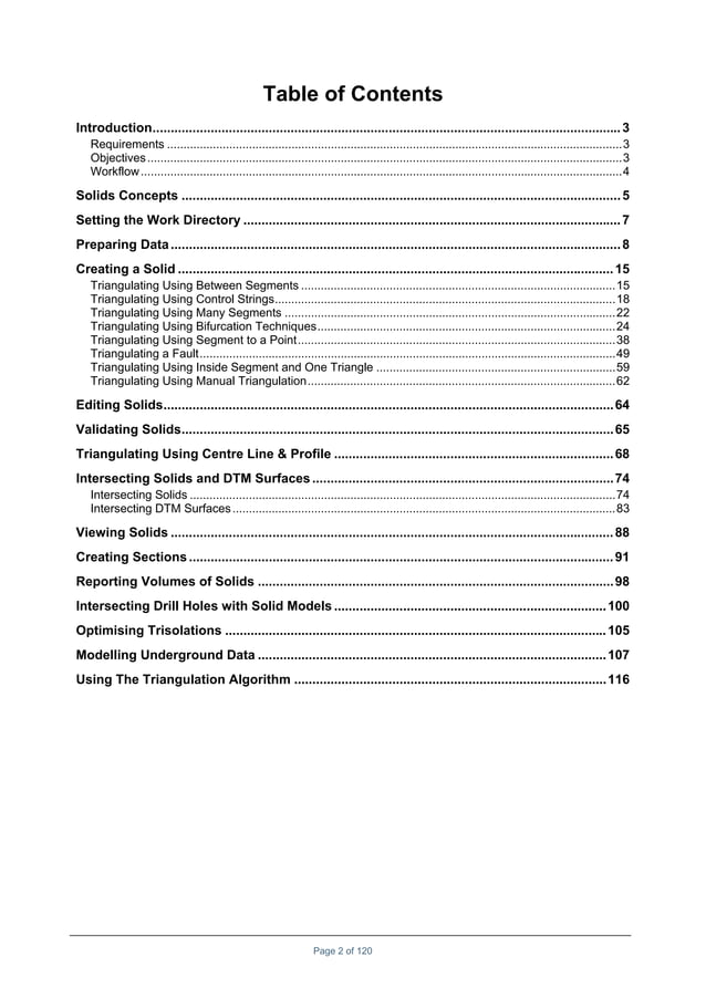 74289607 solids-surpac | PDF | 3-D Graphics | Computer Software and ...