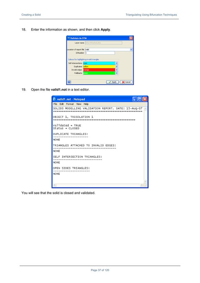 74289607 solids-surpac | PDF | 3-D Graphics | Computer Software and Applications